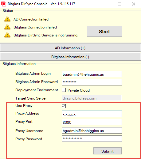 AD Agent: Using an upstream proxy to connect to Forcepoint Data Security Cloud | SSE